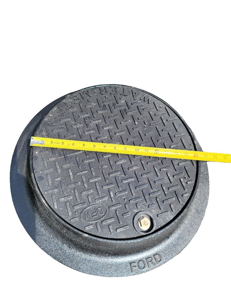 Ford Meter Box A53 Cover with DFW 15" Polymer Locking Lid with Bottom ...