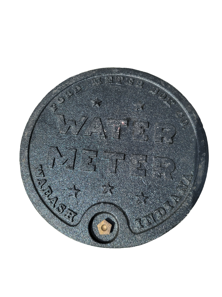 Ford Meter Box Type A 11-1/2" Solid Cast Iron Locking meter box Lid #W ...