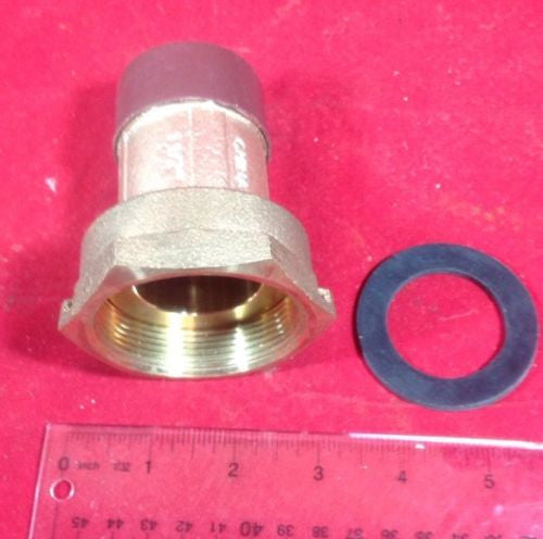 1-1/2" Water Meter Coupling, LEAD-FREE brass, Female Swivel Meter Nut ...