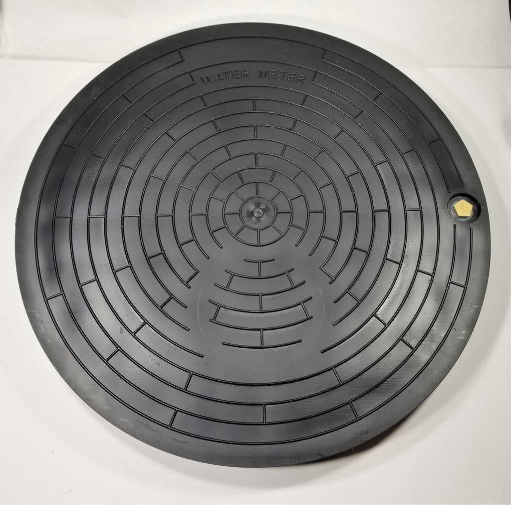 Nicor 20" Polymer AMR/AMI Water Meter Box Cover - Fits Monitor Cover R ...