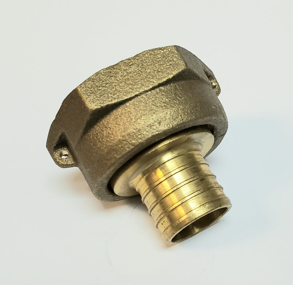 5/8" Water Meter Coupling, LEAD FREE Brass, Swivel Nut x 1/2 PEX Tubin ...