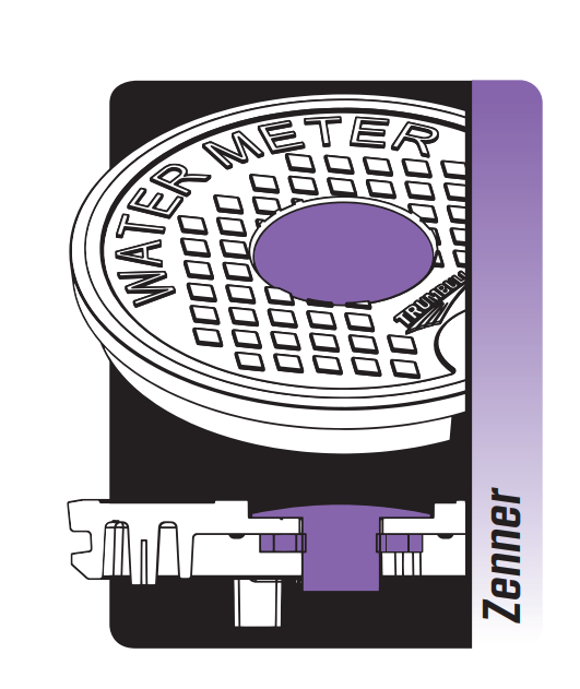 Trumbull Type A, C, and X Polymer Meter Box Cover for Sensus/Zenner ...